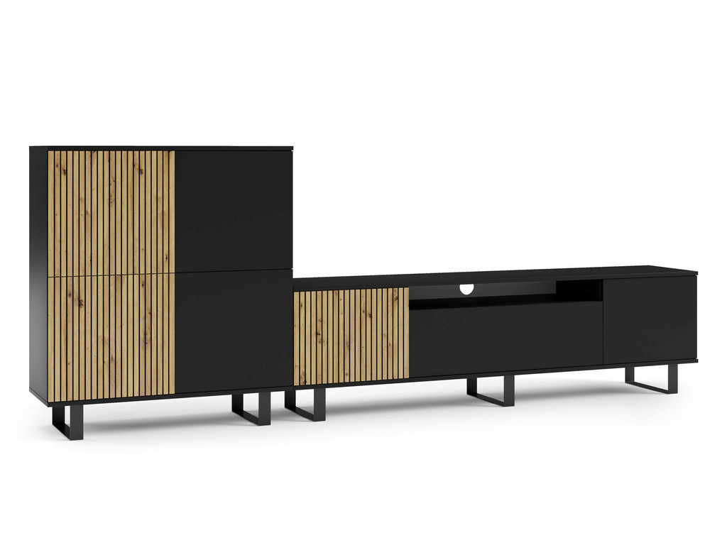 Zostava Ross - komoda 4D + televízny stolík RTV - SG nábytok