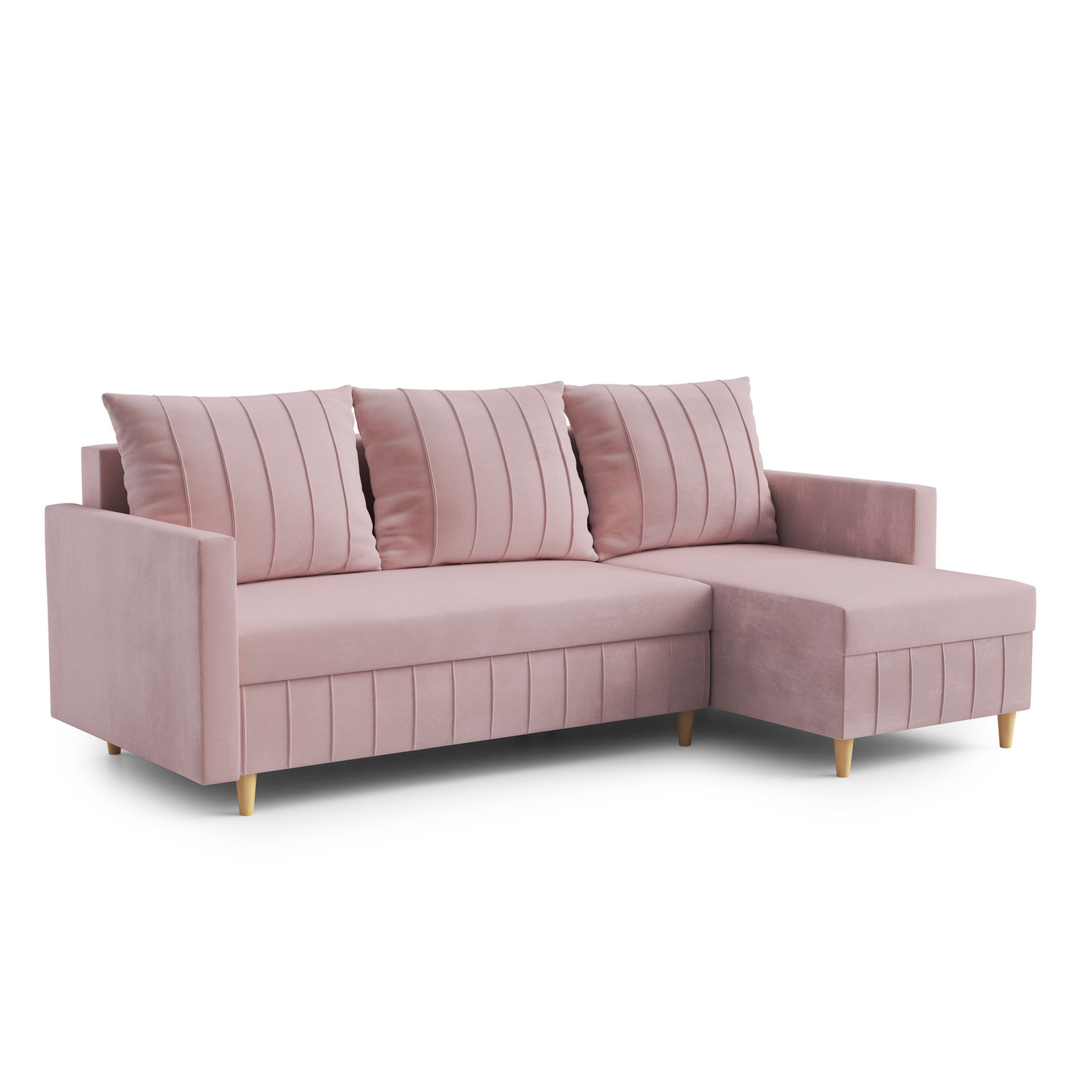 Rozkladacia rohová sedacia súprava FOX Ľavá Svetlosivá - SG nábytok