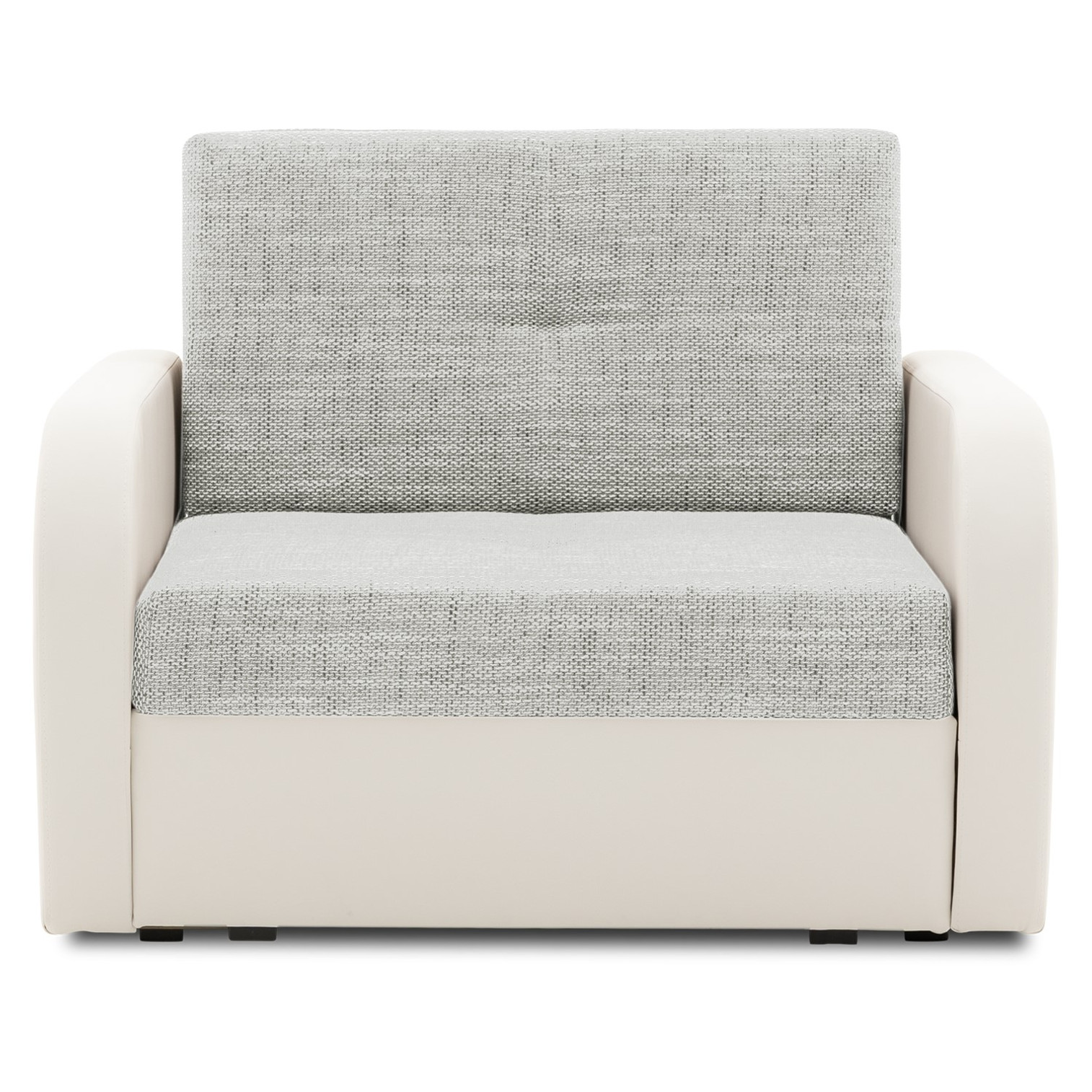 Rozkladacie kreslo FASO I 80 Biela eko-koža - čierna - SG nábytok